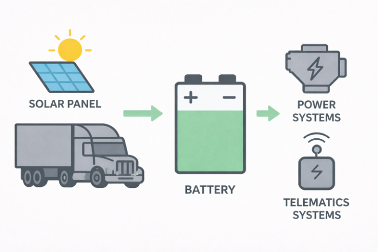 How Extreme Weather Causes Truck Battery Failure and How Solar Prevents It